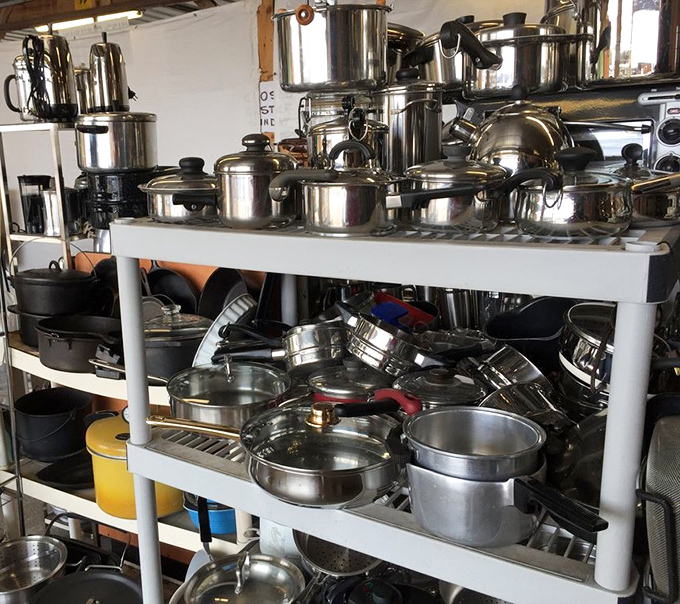 Kitchen equipment heaven for the culinary curious&mdash;where forgotten pots find new homes and vintage cookware whispers recipes from another era.