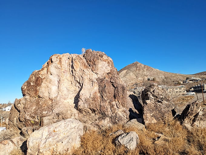 Nature's sculpture garden: Tonopah's rocky outcroppings have stood sentinel for millennia, unchanged while empires rose and fell.