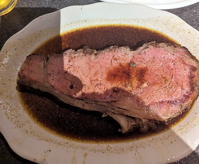 Prime rib that doesn't just raise the bar&mdash;it is the bar. Swimming in its own juices, this is beef at its most primal and perfect.