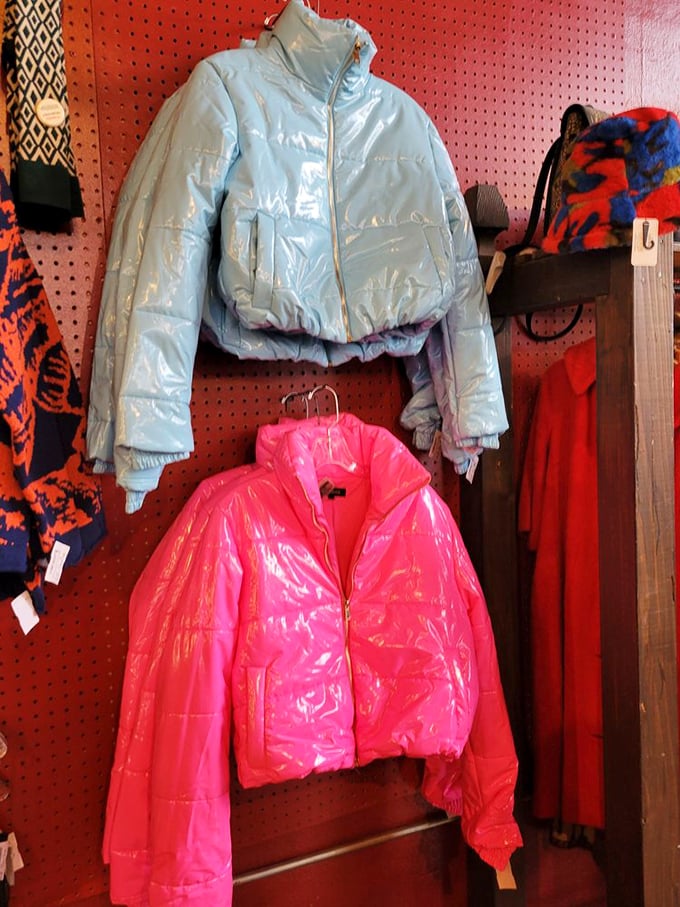 Puffer jackets in colors that range from powder blue to hot pink&mdash;because winter doesn't have to be boring or expensive.