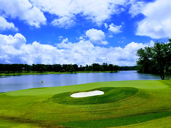 Who needs Pebble Beach when Grand National's lakeside greens offer world-class golf without the coastal California price tag?