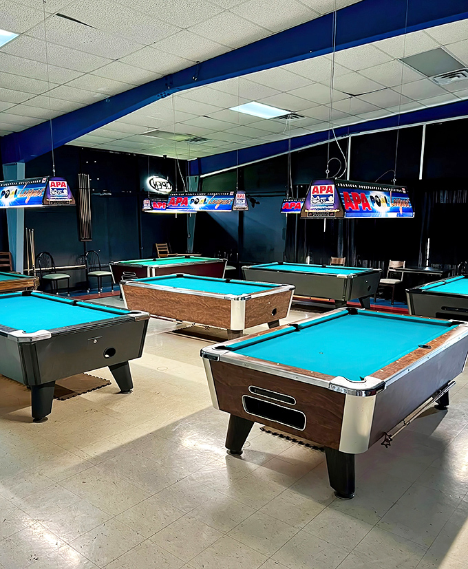 Pool tables lined up like soldiers ready for battle &ndash; this local hangout proves that in small towns, entertainment doesn't need algorithms or Wi-Fi to create connection.