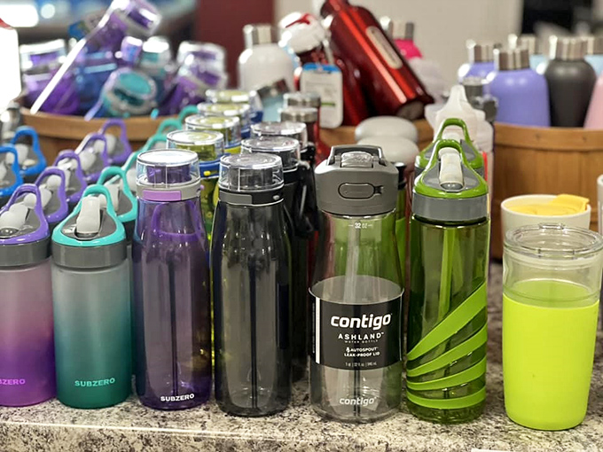 Hydration station extraordinaire! From sleek Contigo to colorful Subzero bottles&mdash;because water tastes better when sipped from something that matches your personality. 