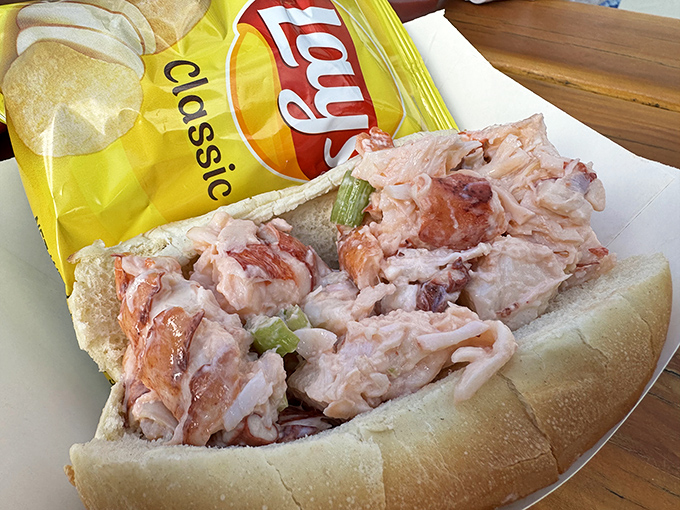 The lobster roll that launched a thousand road trips. Chunks of sweet meat barely kissed with mayo on a perfectly toasted bun&mdash;simplicity that borders on poetry.