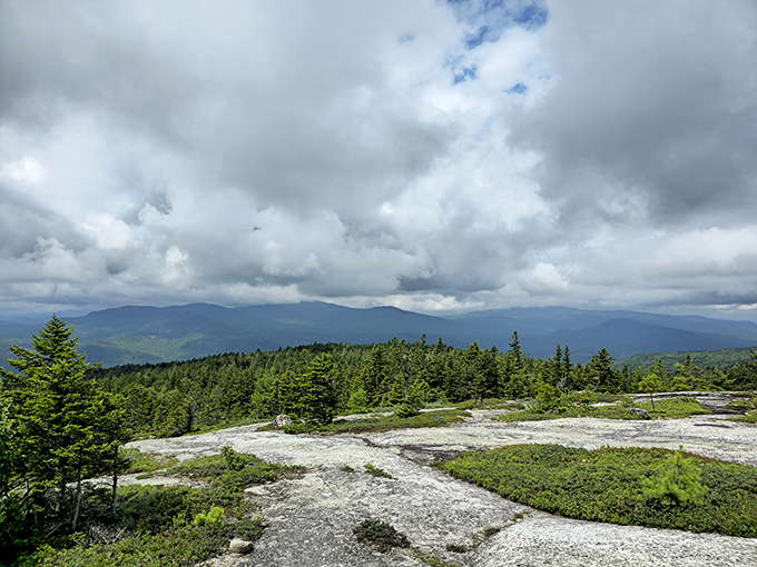 From Rumford Whitecap Mountain's summit, the rolling Maine wilderness stretches to the horizon &ndash; a view that makes smartphone screens suddenly seem terribly inadequate.