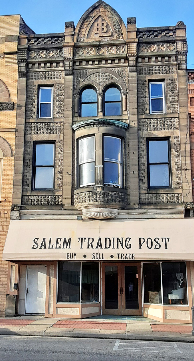 The Salem Trading Post building looks like it could tell stories spanning centuries, while your retirement account only needs to last a few decades.