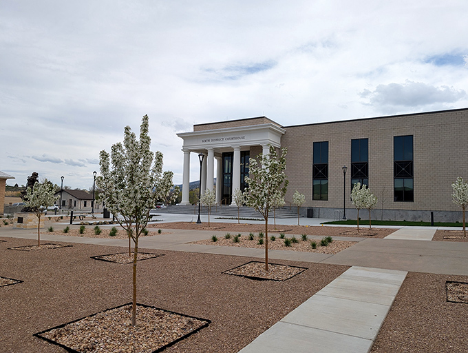 The Sanpete County District Court building brings modern functionality while respecting the town's aesthetic &ndash; like wearing new shoes with a vintage outfit.