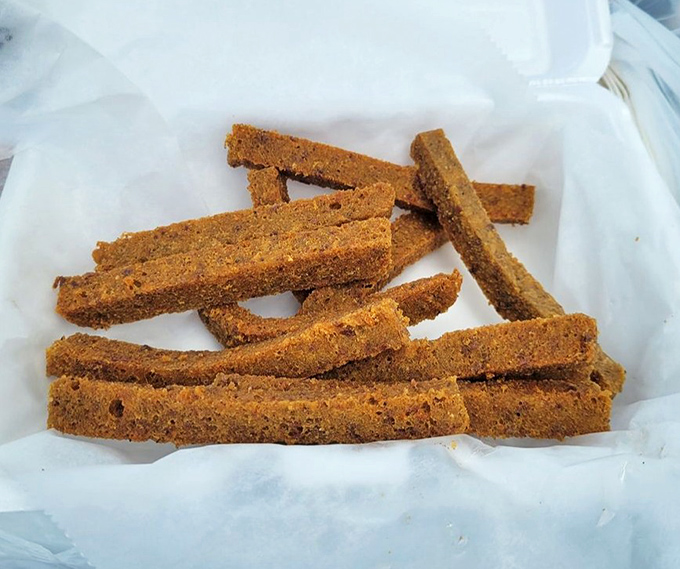 Scrapple sticks &ndash; Pennsylvania Dutch meets fast food. These golden-brown beauties are the breakfast side dish you never knew you needed.
