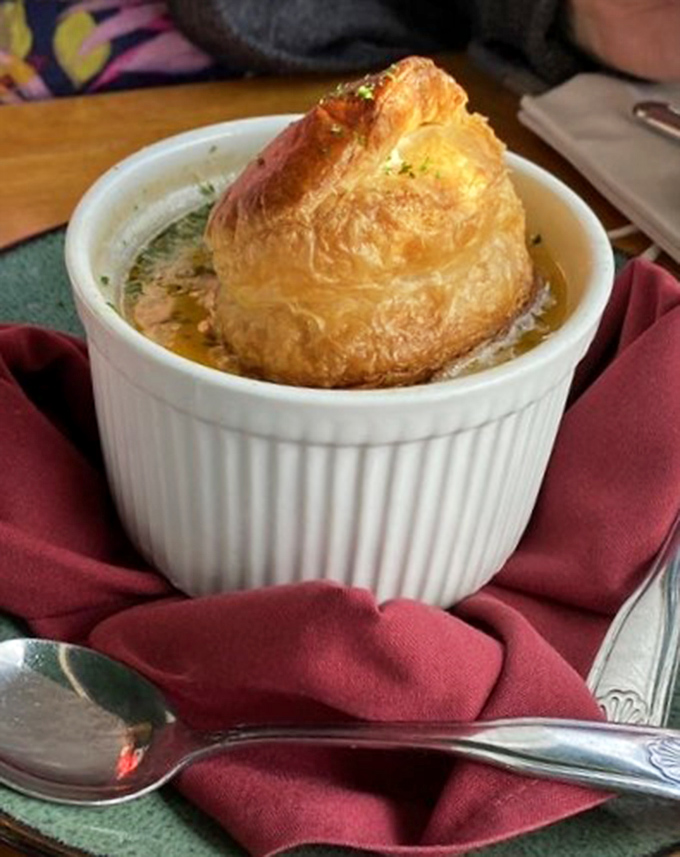 When pot pie wears a golden puff pastry crown, you know royalty has entered the building.