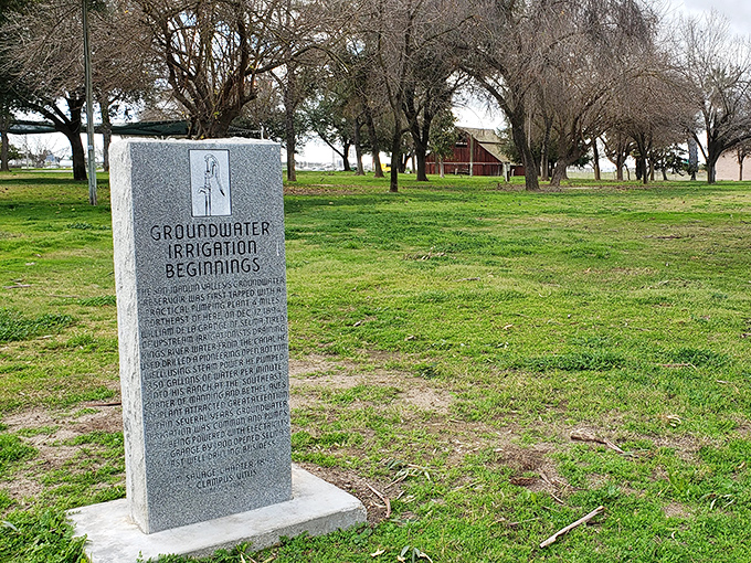 This unassuming monument to irrigation innovation reminds us that in California's Central Valley, water has always been liquid gold.