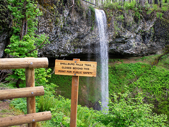 Shellburg Falls cascades like Mother Nature's own infinity pool, minus the Instagram influencers and overpriced cocktails.
