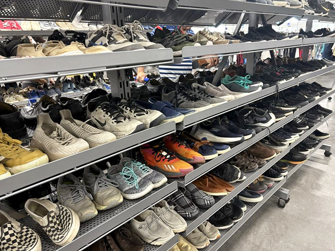 Shoe heaven stretches before you&mdash;where else can you find barely-worn sneakers that won't kick your budget in the teeth?