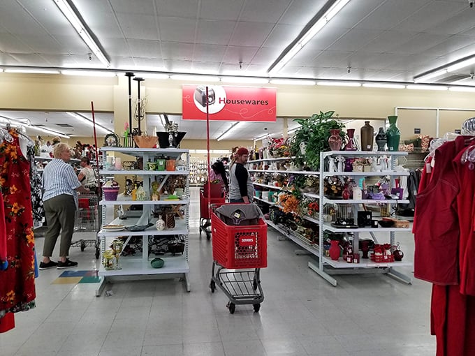 The shoe section: where Cinderella would have had many more options, and Prince Charming would have saved a fortune.