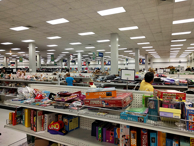 Where one person's "I don't need this anymore" becomes another's "How did I live without this?" The back area houses everything from artwork to furniture waiting for adoption. 