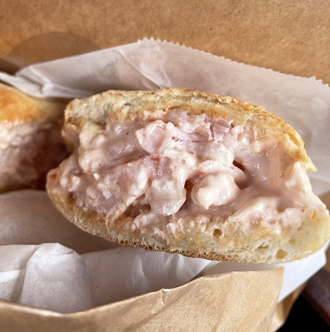 This shrimp sandwich isn't just a meal, it's a coastal California manifesto. Fresh seafood, simple preparation, and zero pretension &ndash; the ocean's bounty at its finest.