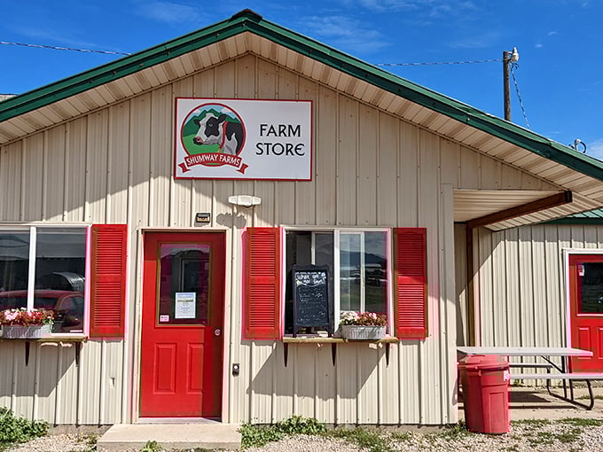 Shumway Farm's cheerful red doors invite visitors to taste Star Valley's agricultural bounty&mdash;where "farm-to-table" isn't trendy, it's tradition.