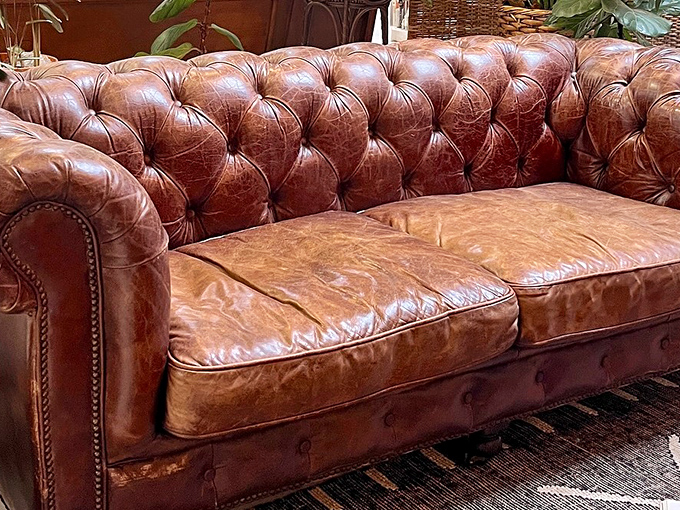 This Chesterfield sofa has supported more conversations than a therapist's couch, with better style too.