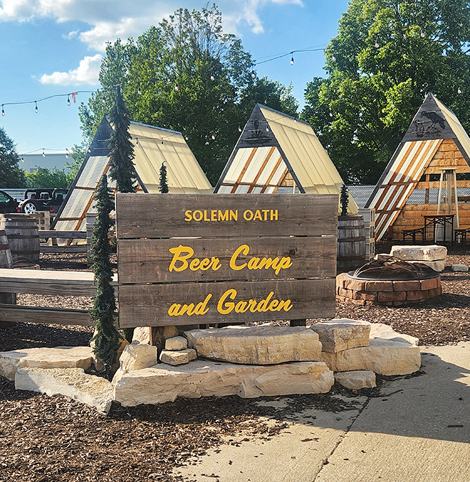 Solemn Oath's Beer Camp and Garden: where adults can experience summer camp vibes without awkward bunk beds.