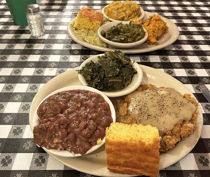 Soul food that actually feeds your soul. Those collards and beans aren't just sides&mdash;they're the supporting actors that steal the show.