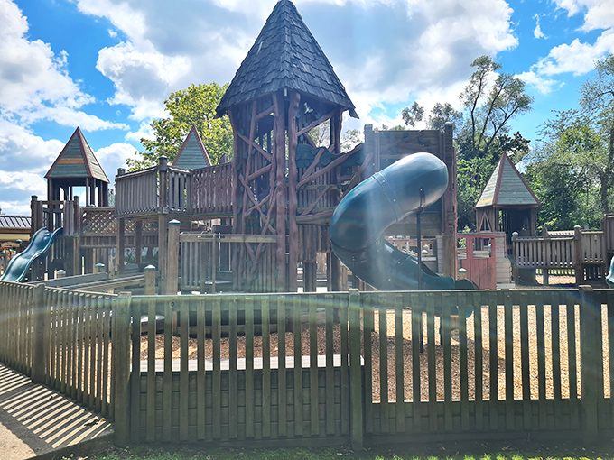 The local playground rivals anything in pricier zip codes, proving that small-town charm doesn't mean sacrificing family-friendly amenities.