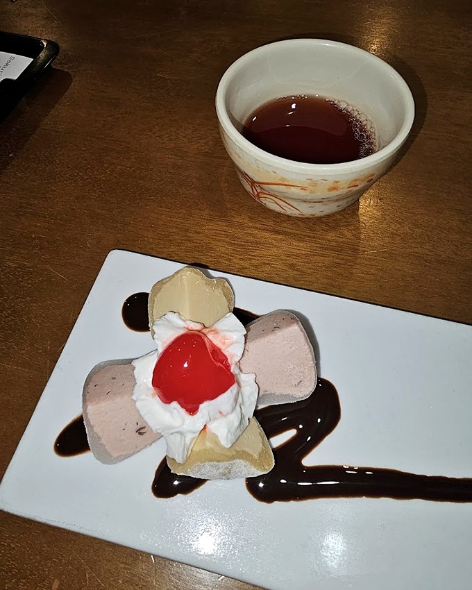 Mochi ice cream: where East meets West in pillowy, sweet harmony. The cherry on top is literally a cherry on top.