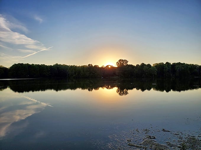 When the sun calls it quits, Madison Lake puts on a light show better than any screensaver.