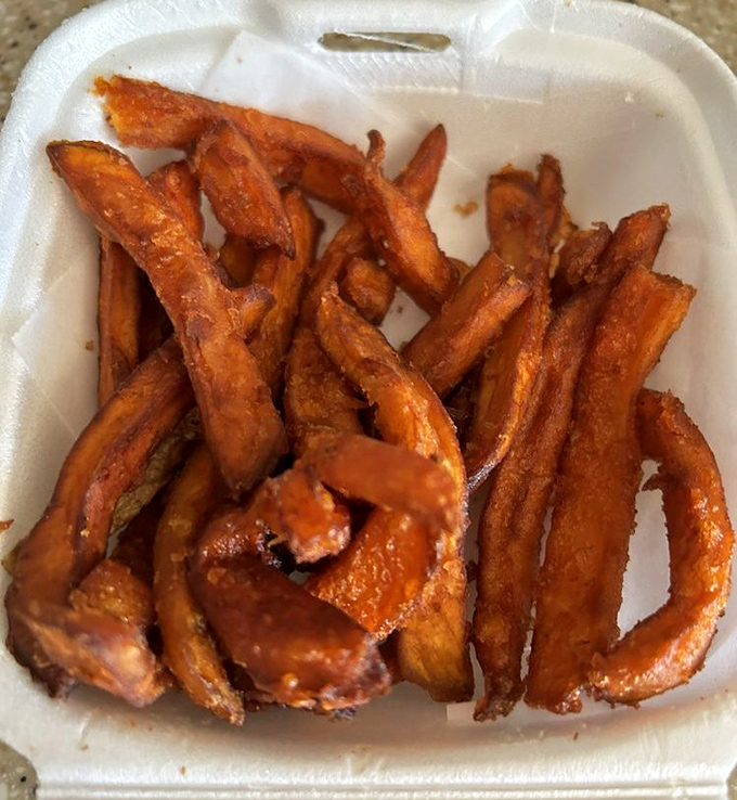 Sweet potato fries that achieve that magical crispy-outside, fluffy-inside balance &ndash; like finding the Holy Grail of sides.