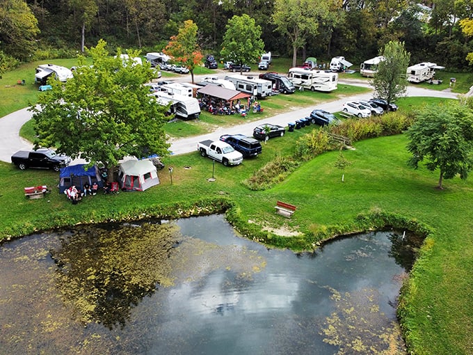 Sylvan Park Campgrounds: where "roughing it" means your RV might not get premium cable. The Root River provides the soundtrack free of charge.