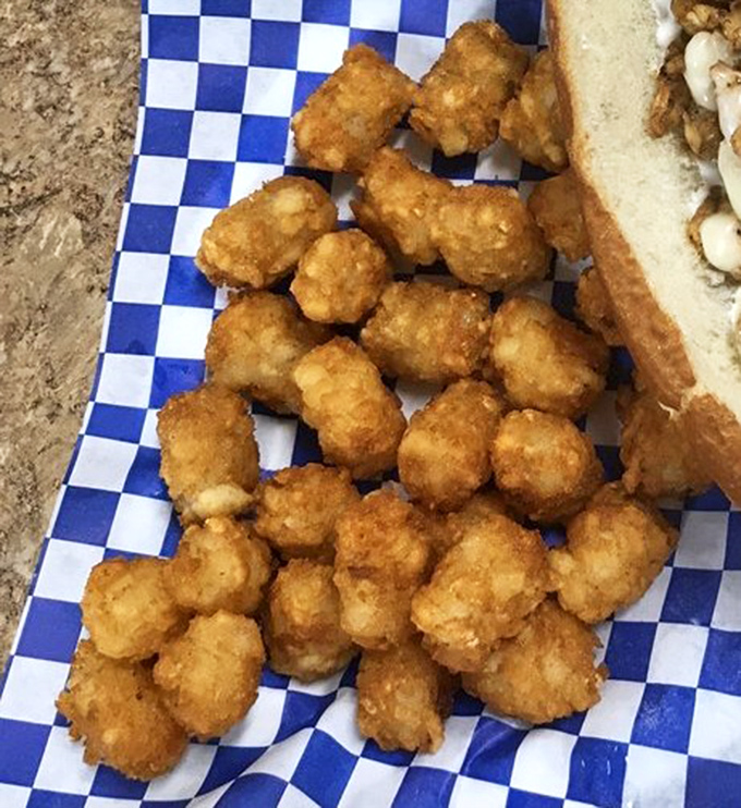 Golden tater tots that would make Napoleon Dynamite jealous &ndash; crispy outside, fluffy inside, and begging for ketchup companionship.