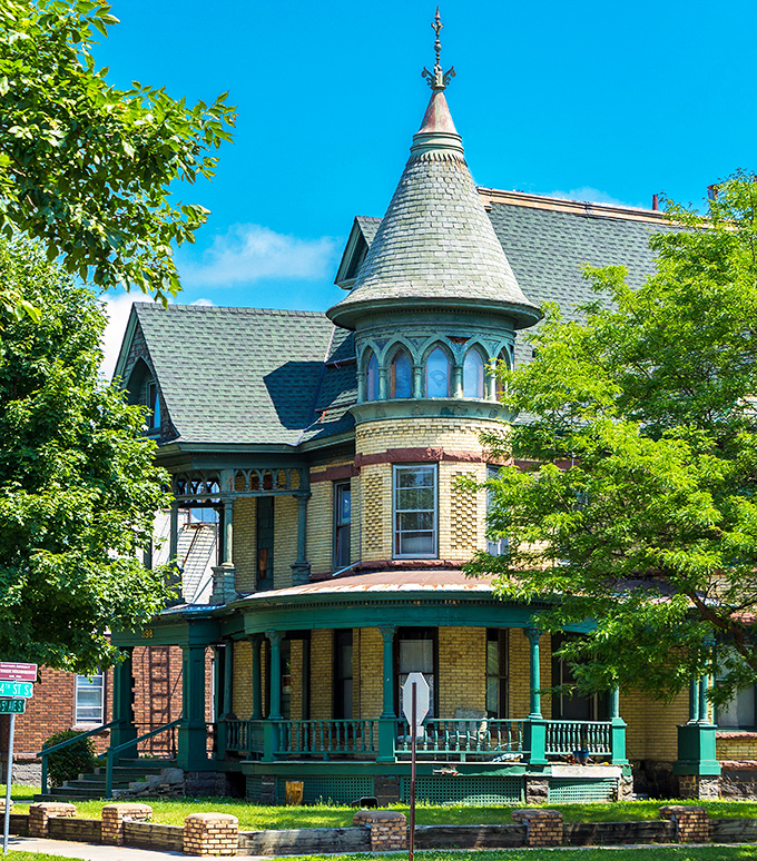 This Victorian masterpiece with its whimsical turret looks like it was plucked from a fairy tale and placed in St. Cloud for safekeeping.