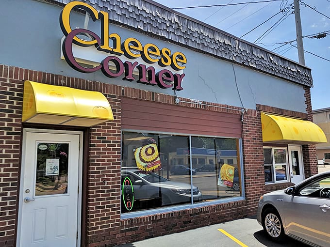 The Cheese Corner stands as a temple to Wisconsin's dairy devotion, where "cheese addiction" isn't considered a problem but rather a personality trait.