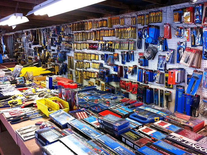 Tool heaven for the handy and hopeful alike. Even if you can't tell a socket from a sprocket, you'll want something.