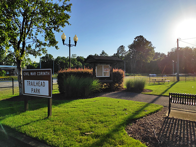 Civil War Trailhead Park offers history with a side of serenity&mdash;the perfect spot to walk off that second helping of cobbler.