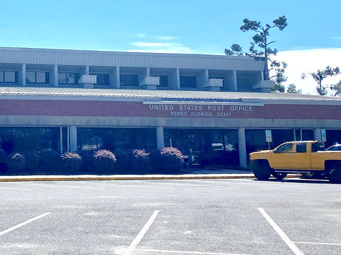 Perry's post office&mdash;where sending a birthday card to the grandkids costs the same as anywhere else, but the friendly chat with neighbors while waiting in line comes absolutely free.