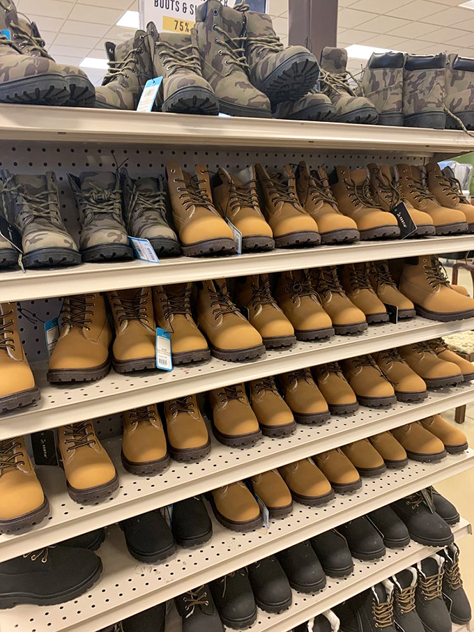 Boot heaven! From rugged work boots to stylish hikers, this footwear collection offers sturdy second chances at substantial savings.