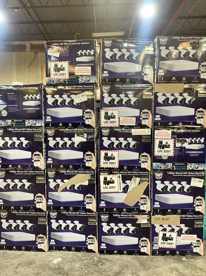 Security systems stacked to the ceiling – because protecting your treasures shouldn't cost a fortune after you've saved one.