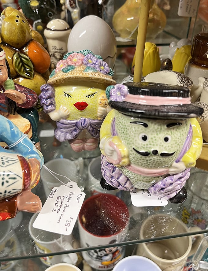 These whimsical ceramic characters aren't just decorative&mdash;they're time travelers from mid-century America when kitchens had personality and salt shakers had faces!