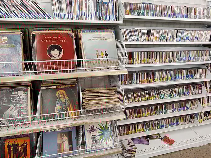 Vinyl heaven for music lovers. That Linda Ronstadt album your dad wouldn't let you borrow in 1978? It's finally yours for the taking.