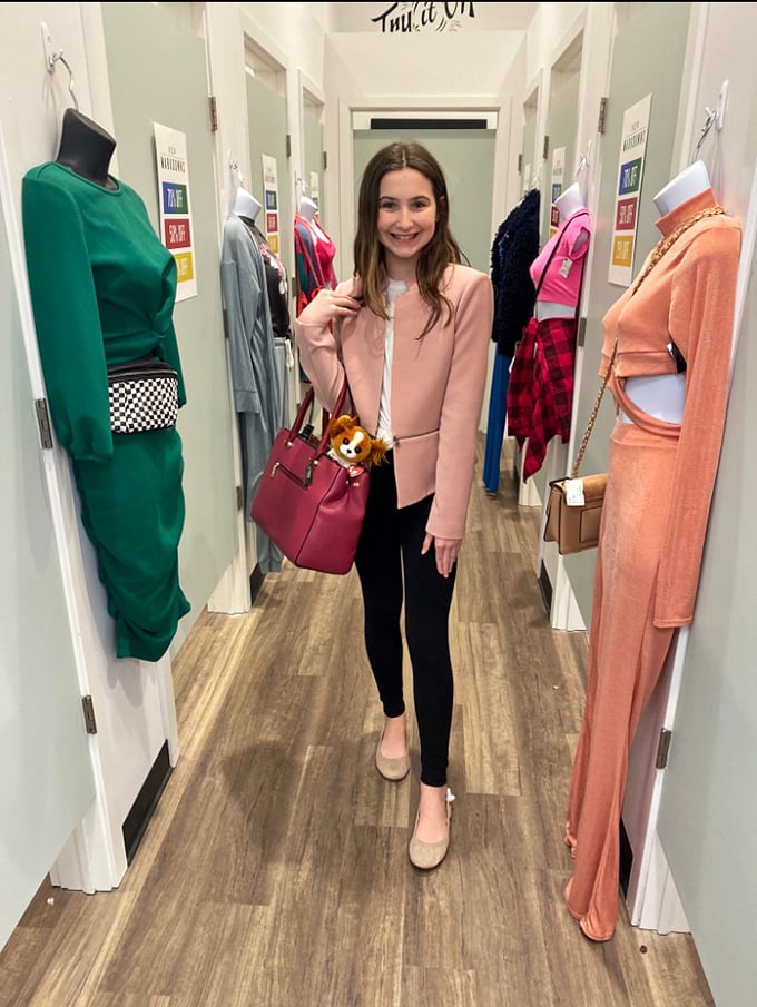 The fitting area hallway showcases the real magic: seeing potential treasures transformed into "where did you get that?" conversation starters.