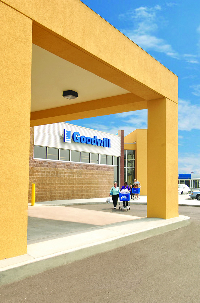 Even the entrance looks cheerful, practically welcoming you in to discover treasures you didn't know you needed.