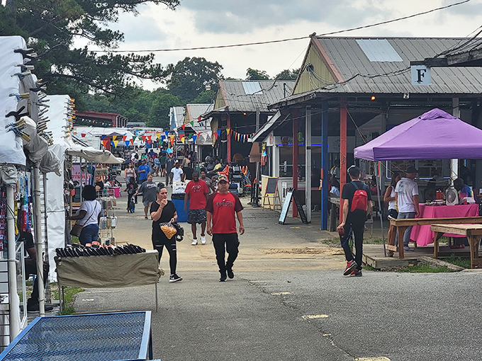 The real magic of flea markets? The impromptu community that forms between strangers united by the universal language of "good deal." Conversations flow as freely as bargains.