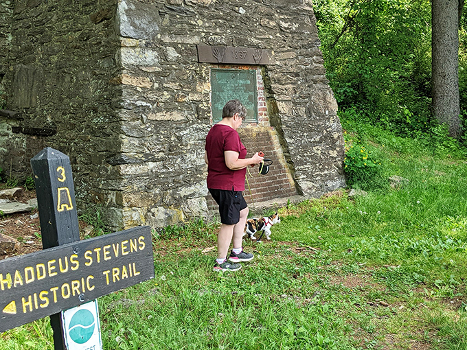 History comes alive at the Thaddeus Stevens Historic Trail. Even the four-legged visitors seem intrigued by Pennsylvania's rich industrial past.