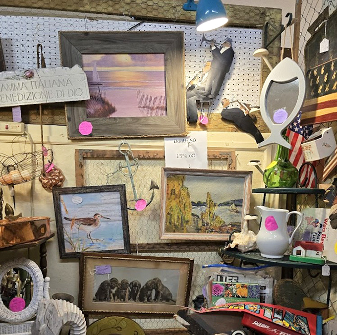 Wall art that tells stories better than Netflix. That beach scene probably witnessed more family dinners than your favorite sitcom.