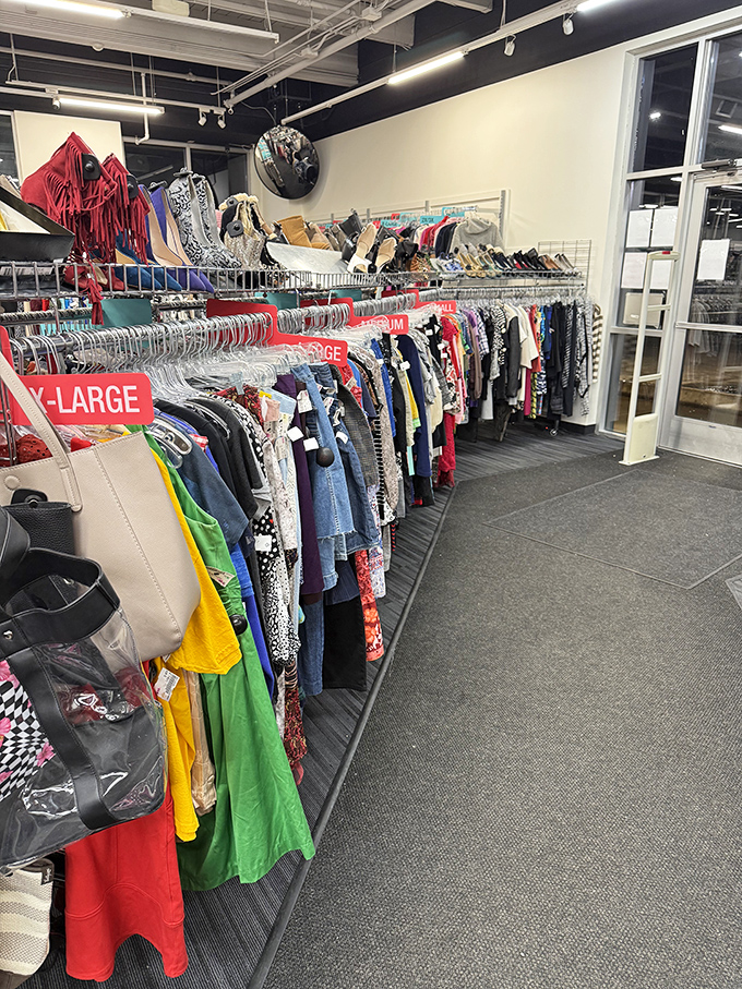 The X-Large section proves style knows no size limits. Those boots up top are ready for both Anchorage winters and fashion statements.