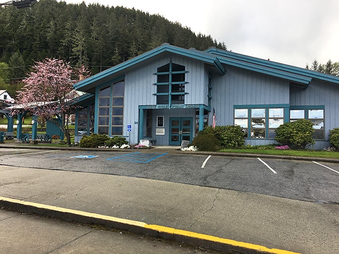 The Wrangell Public Library &ndash; proof that the best views sometimes come with book recommendations. Knowledge with a side of mountain majesty.