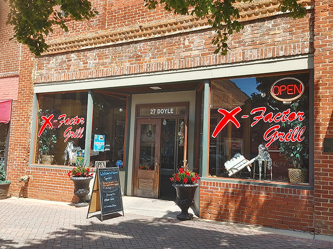 X-Factor Grill's brick fa&ccedil;ade and neon signage promise exactly what small-town America delivers best: unpretentious food that satisfies without a side of culinary buzzwords.