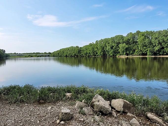 The Scioto River flows gently past tree-lined banks, offering a natural retreat just minutes from downtown. Nature's therapy session comes free of charge in Chillicothe.
