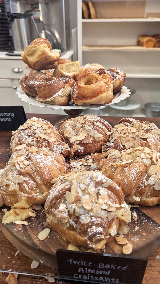 These almond croissants aren't just baked&mdash;they're engineered for maximum butter-to-air ratio. Architecture you can eat!
