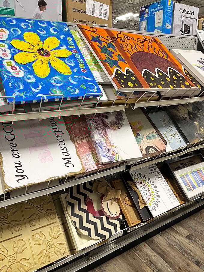 Canvas creations ready to transform blank walls into conversation starters &ndash; no two living rooms need look alike.