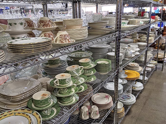 Grandma's china meets newlywed's first dinner set in this porcelain playground of possibility.